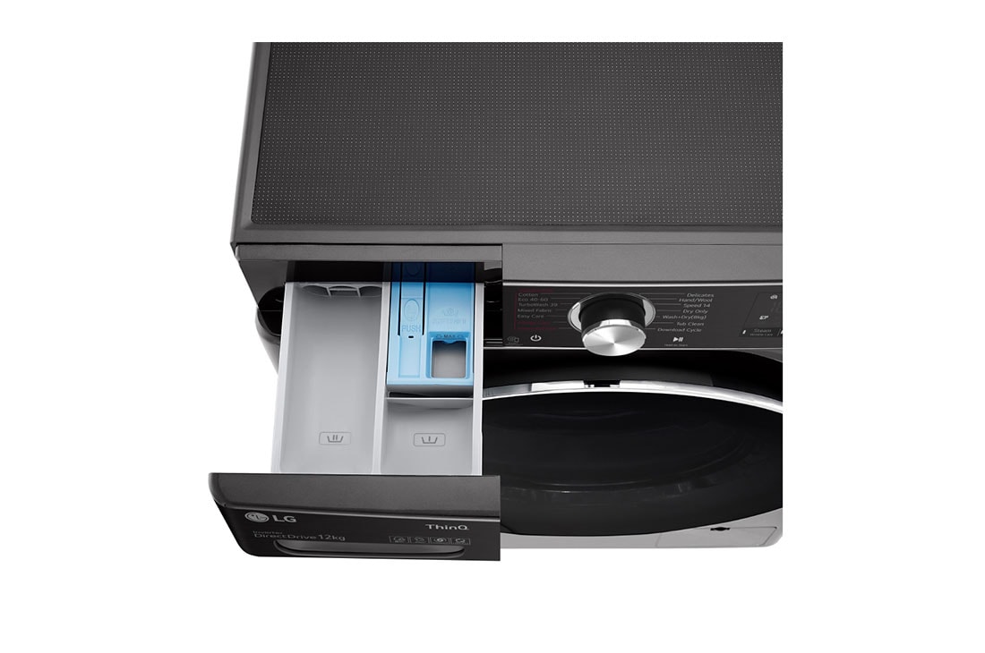 LG Front Load Washing Machine 12 kg, Steel, WFV1214BST1 - Almanea