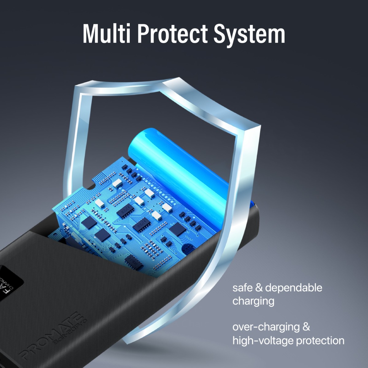 بروميت باور بانك ذكي رفيع بسعة 20000 مللي أمبير في الساعة Usb A وusb