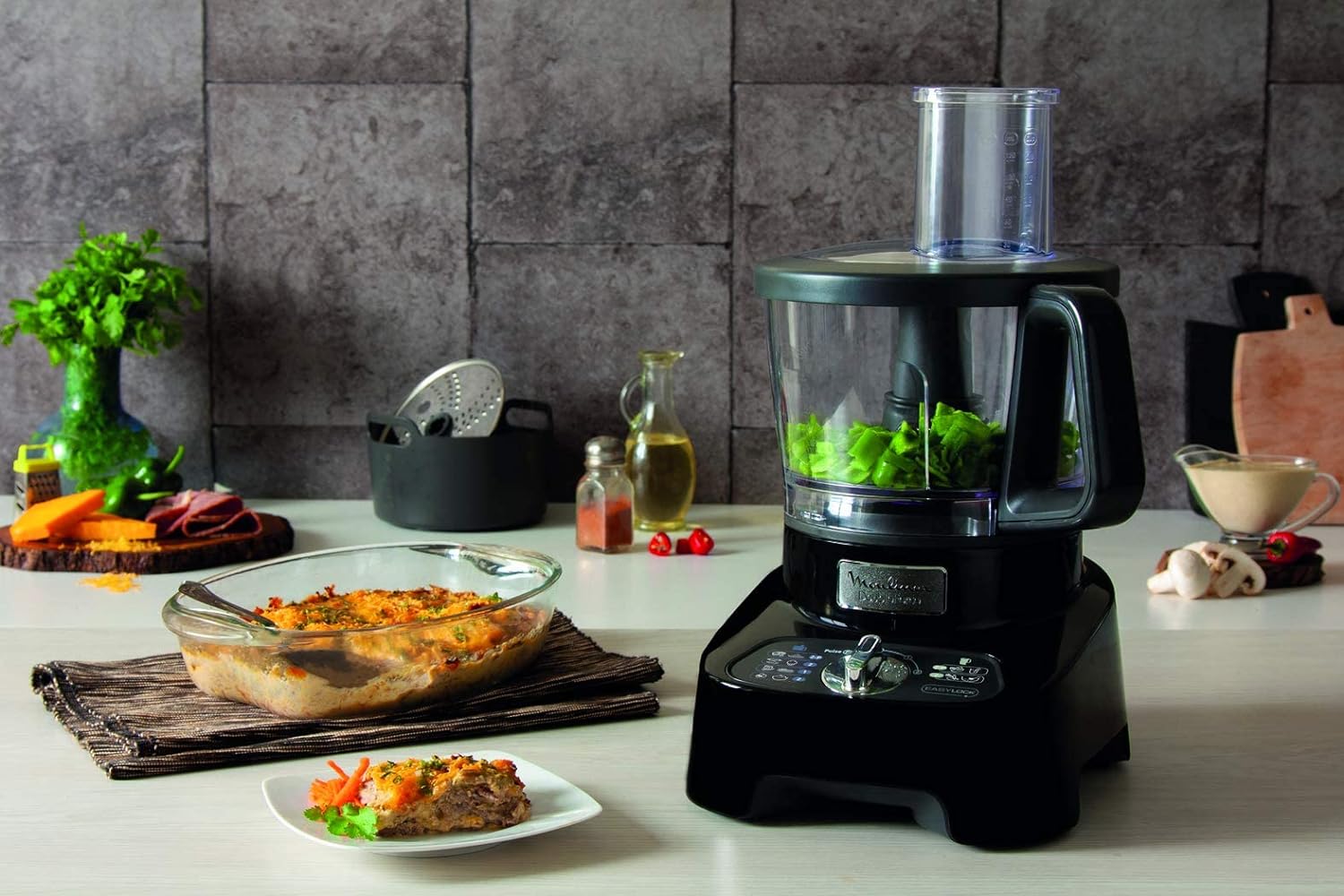 محضر طعام مولينكس بلاستيك 1000 واط 3 لتر اسود FP821827 - المنيع