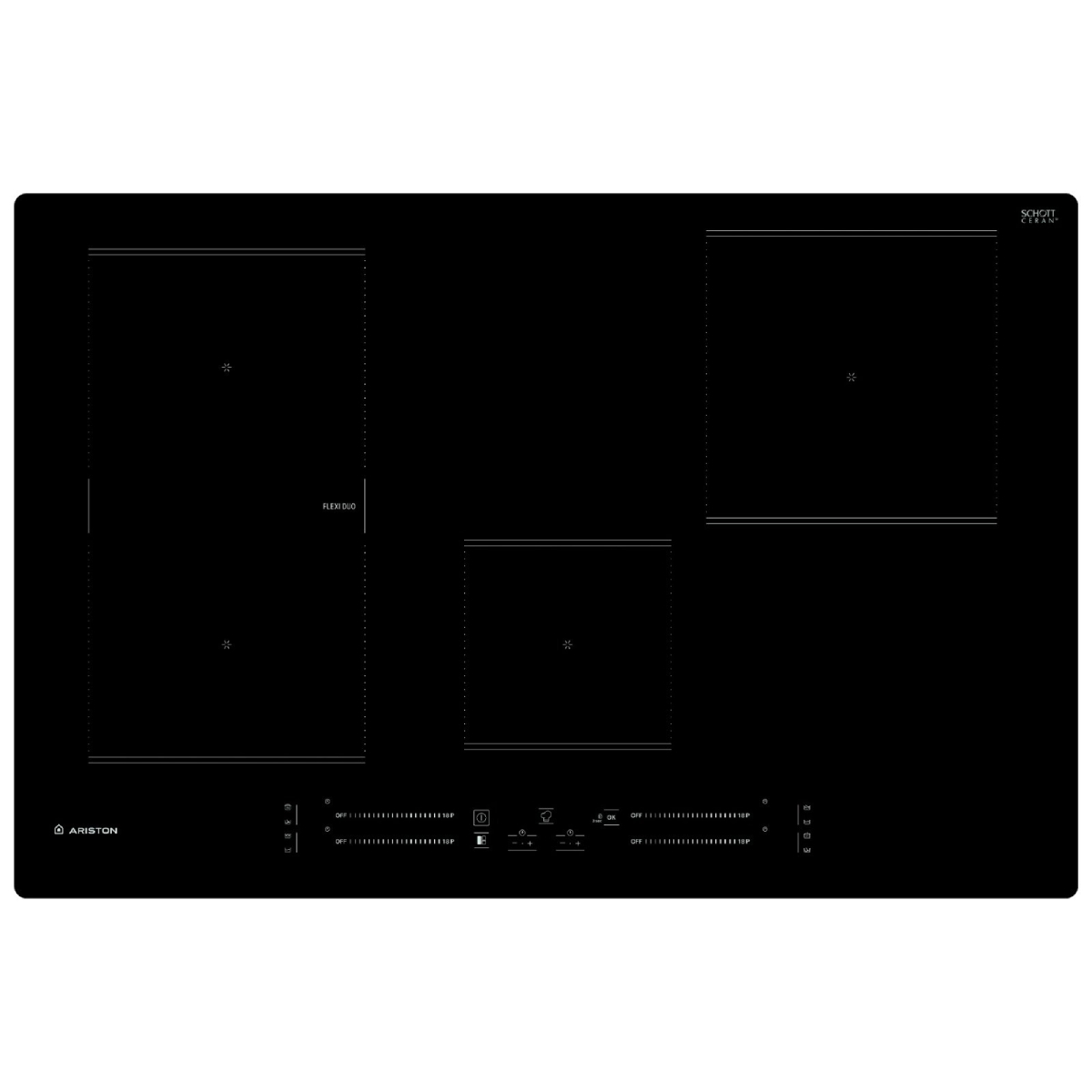 Ariston Built-in Hob 77 cm, Electric Black AS1577CNE - Almanea