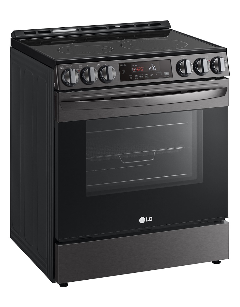 LG electric stand oven, black steel, ceramic, full safety, LSEL6333D ...