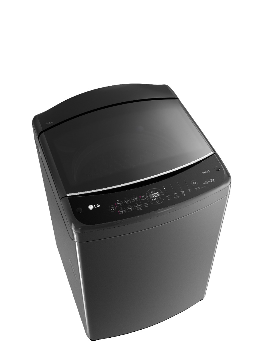 LG top load washing machine, 17 kg, black, WTV17HHD - Almanea