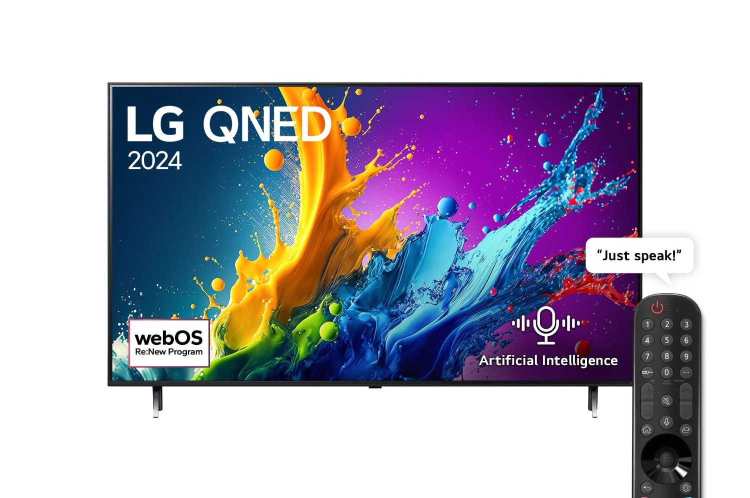 شاشة Lg مقاس 86 بوصة سمارت Led 86qned80t6b 4k المنيع
