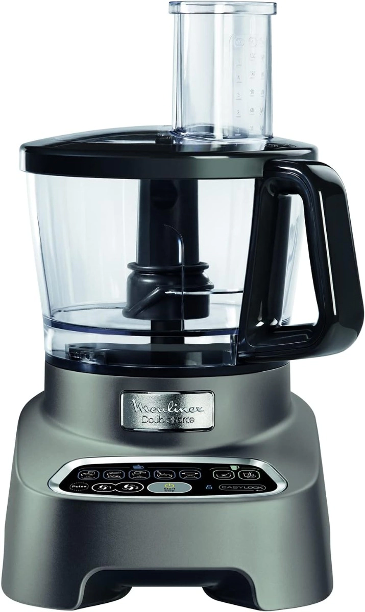 Moulinex Double Force Digital Food Processor 1000 Watts, 3 L., Grey ...