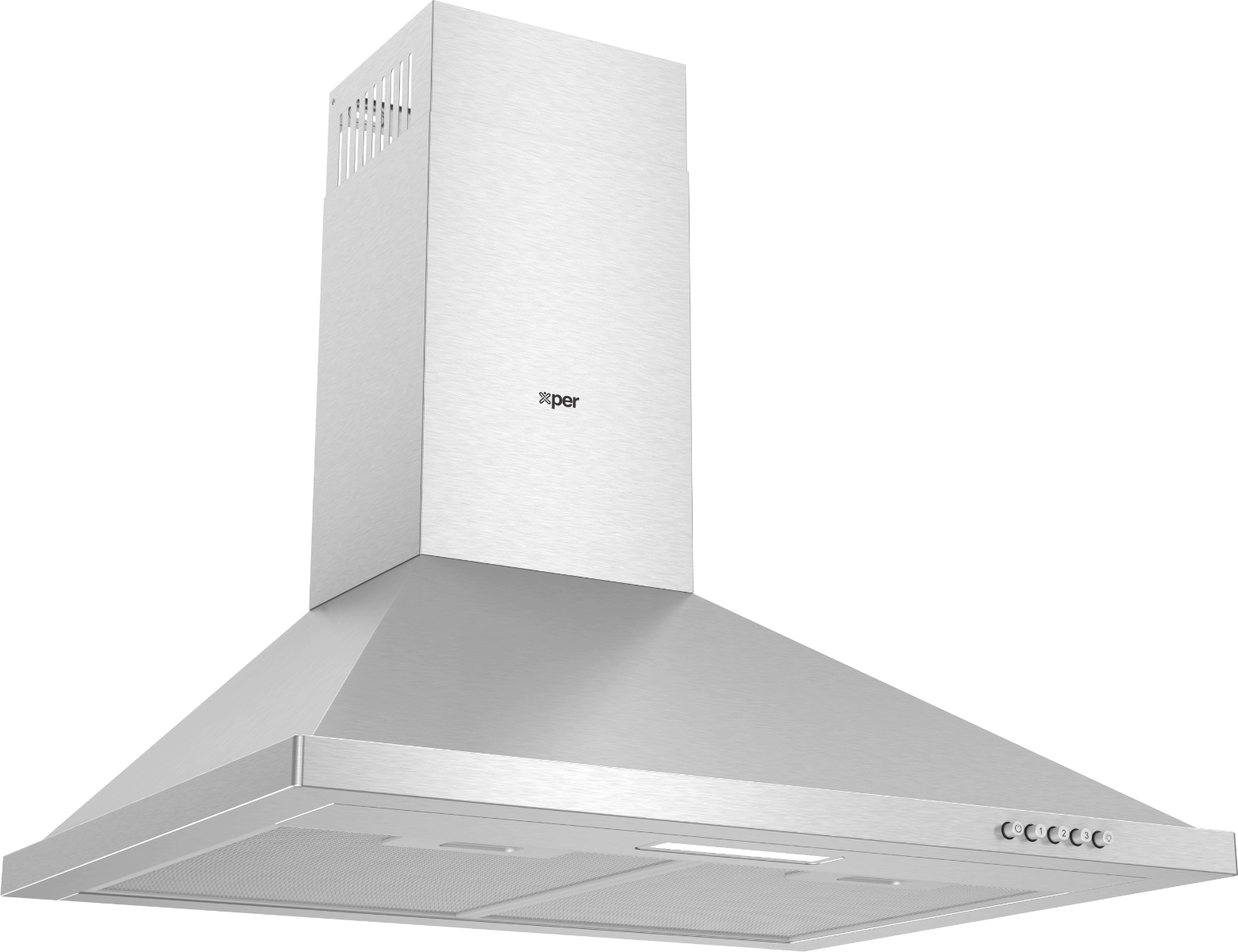 Xper wall mounted chimney cooker hood , 59.6 cm, Turkish steel ...